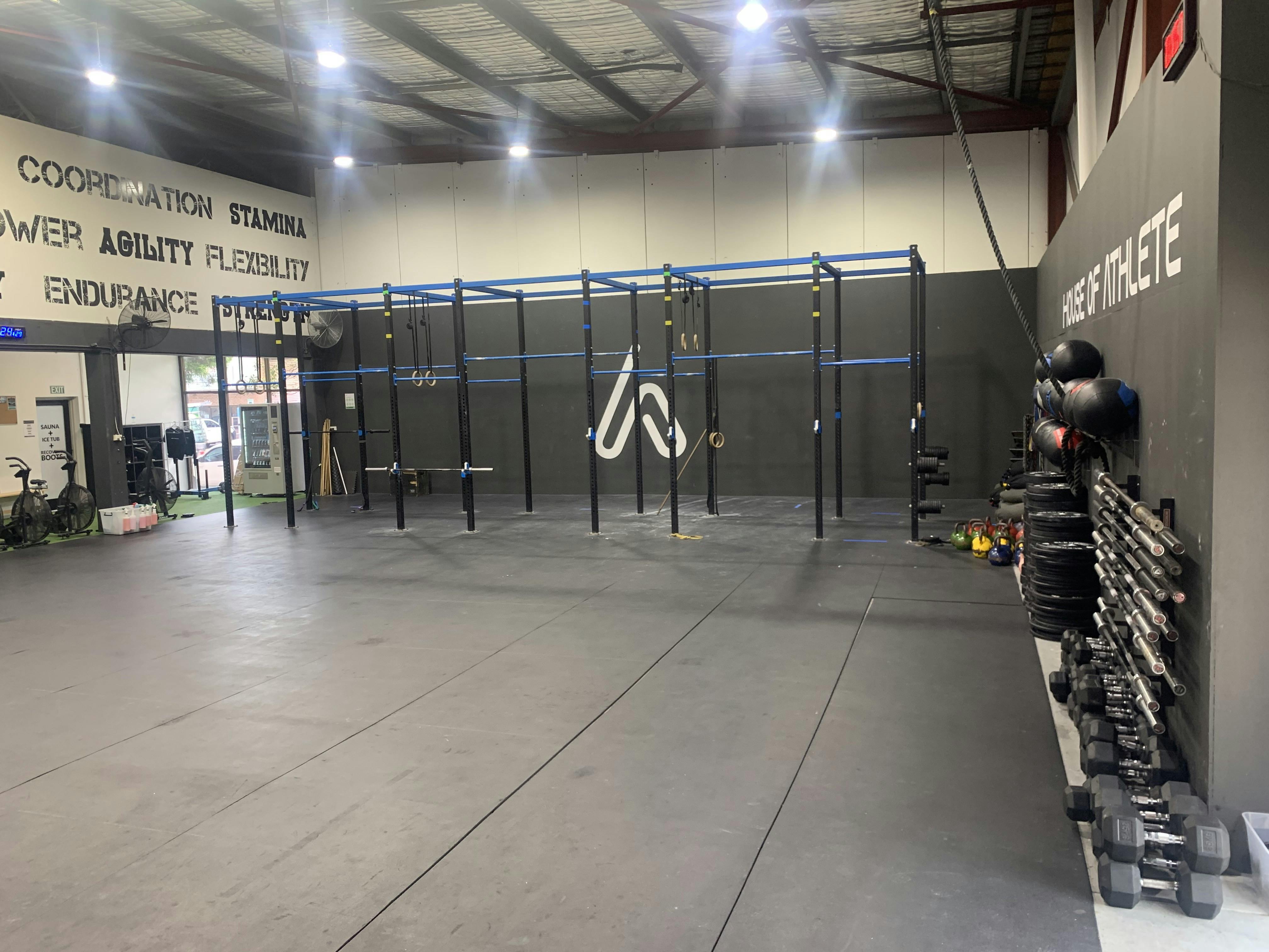 Multi-use area at House of Athlete gym - Gym Floor Space - Spacely